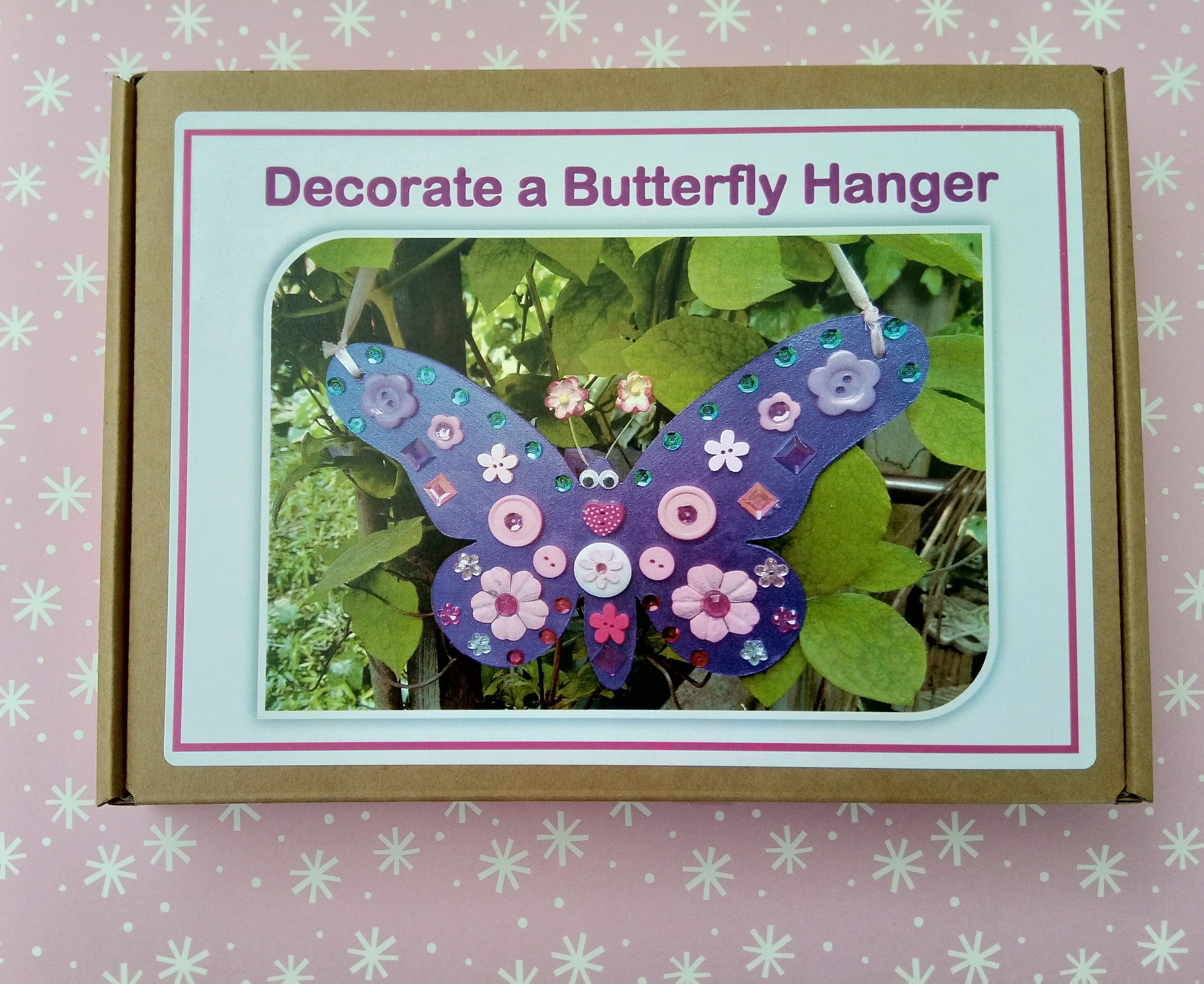 Butterfly Button Art Kit, Button Craft Kit, Girls Birthday Craft Gift ...