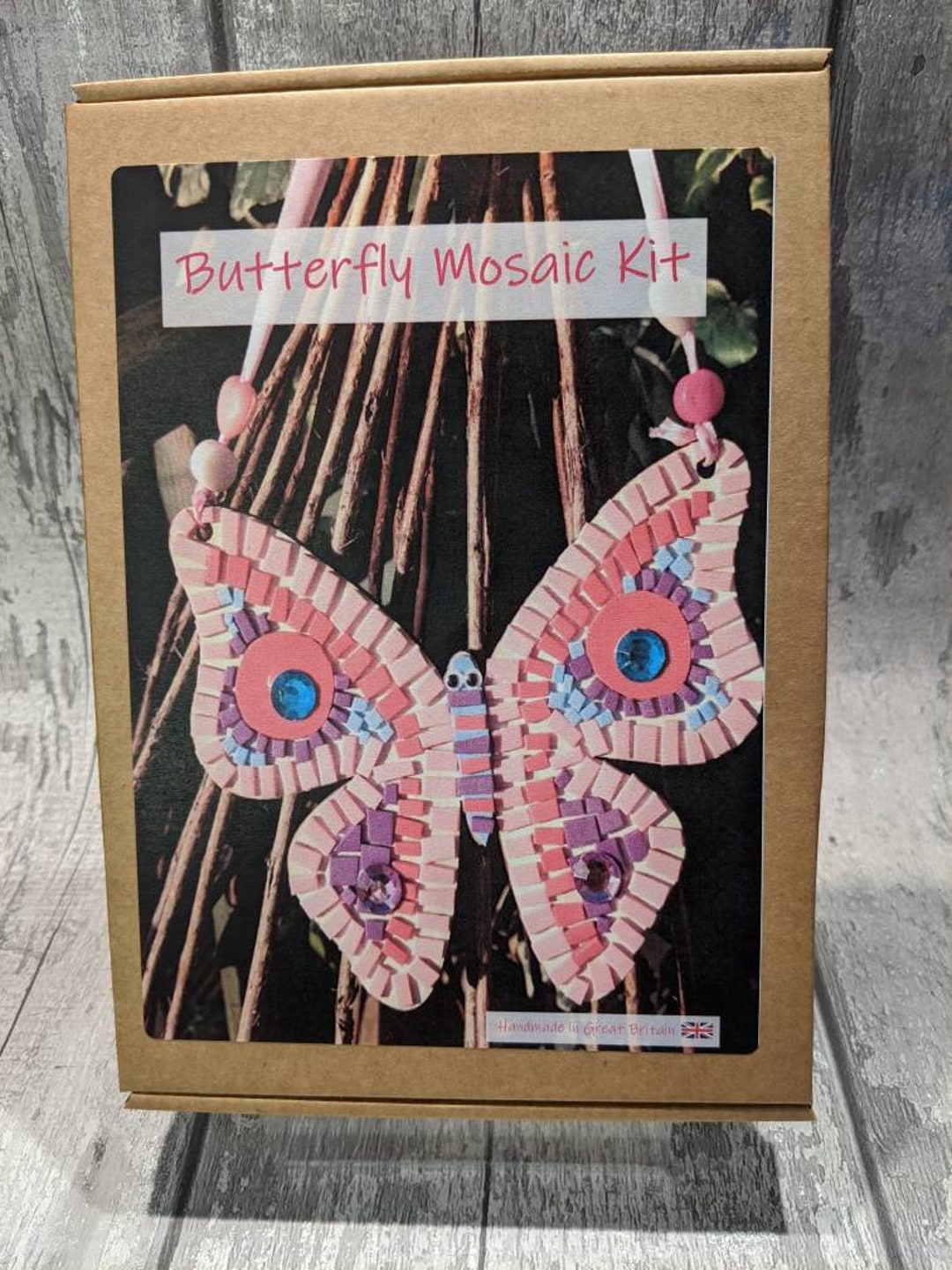 Children's Butterfly Craft Kit, Make a Mosaic Kit, Birthday Gift, Eva ...