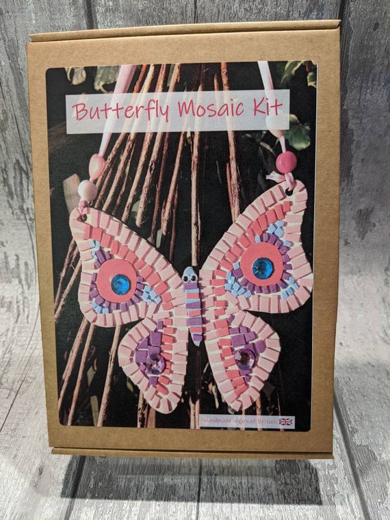 Children's Butterfly Craft Kit Make a Mosaic Kit | Etsy