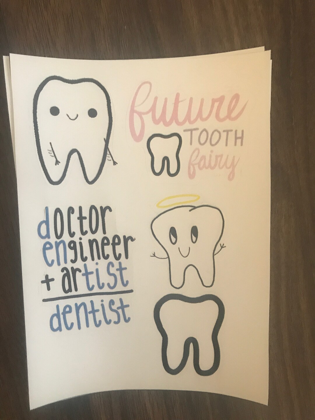 Dental Sticker Sheet, Dentistry Sticker Sheet, Teeth Sticker Sheet - Etsy
