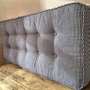 Classic Piped Box Cushion, Buttoned, Bench, Window, Custom, Seat Pad ...