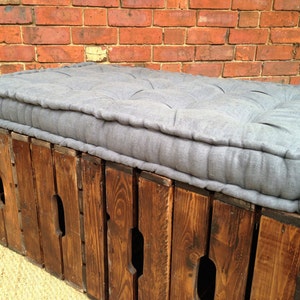 French Style Bench Cushion, Handmade, Window Box Seat, Day Bed, Floor ...