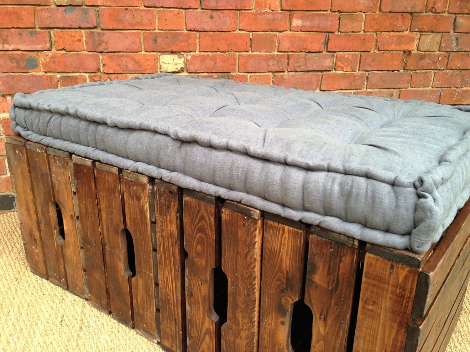 French Style Bench Cushion Handmade Window Box Seat Day - Etsy UK