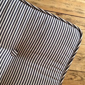 Classic Piped Box Cushion, Buttoned, Bench, Window, Custom, Seat Pad ...