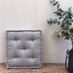 Set of 4 Seat Pads, Box Cushions, Handmade, Tufted, French Style ...