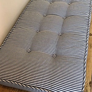 Classic Piped Box Cushion, Buttoned, Bench, Window, Custom, Seat Pad ...