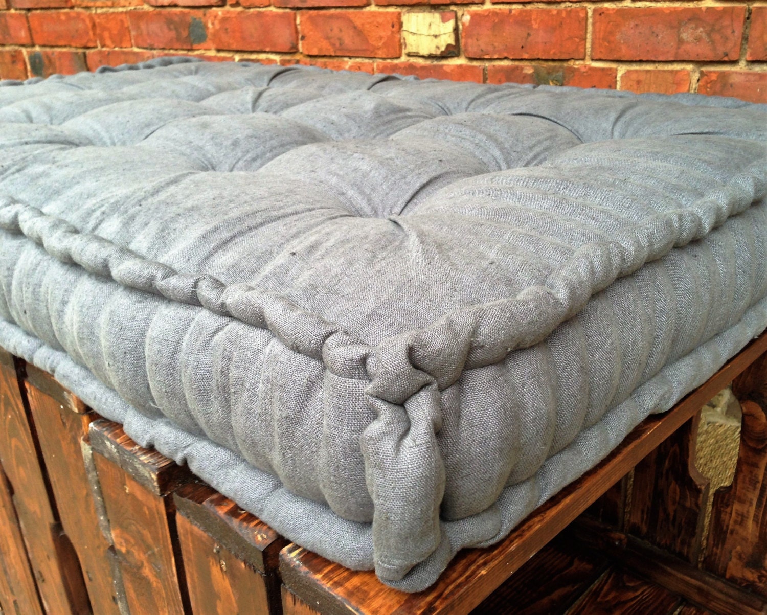 French Style Bench Cushion Handmade Window Box Seat Day | Etsy UK