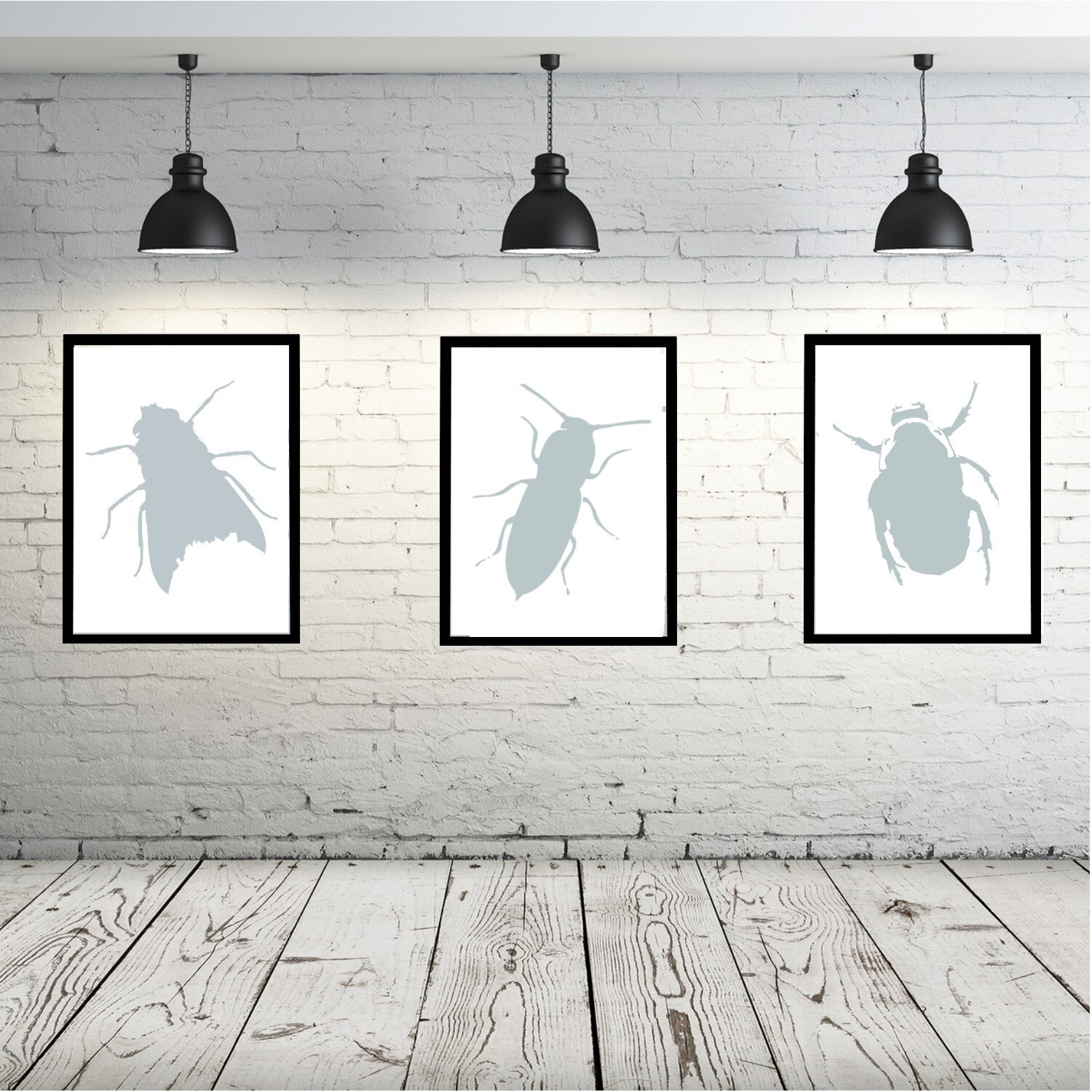 Flying Insect Printsfly Printbeetle Printbug Printinsect - Etsy