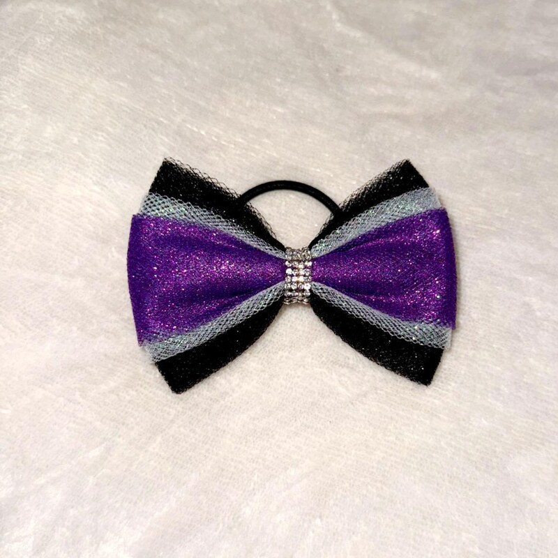 Purple Hair Bow - Etsy