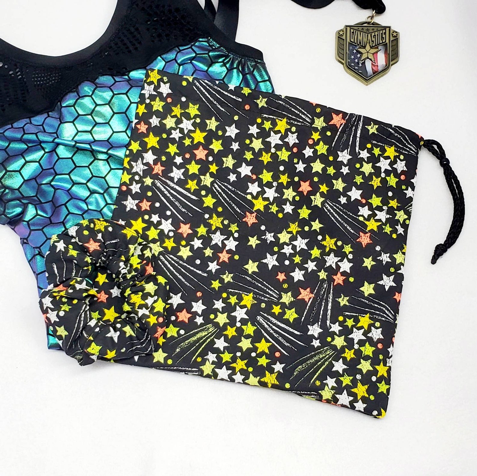 Gymnastics Grip Bag Grip Bag With Stars Scrunchie and Grip - Etsy