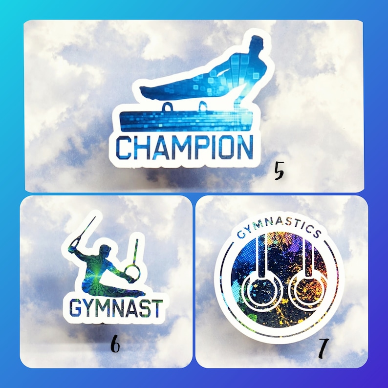 Boy's Gymnastics Sticker Pack Gymnastics Gift Gymnast - Etsy