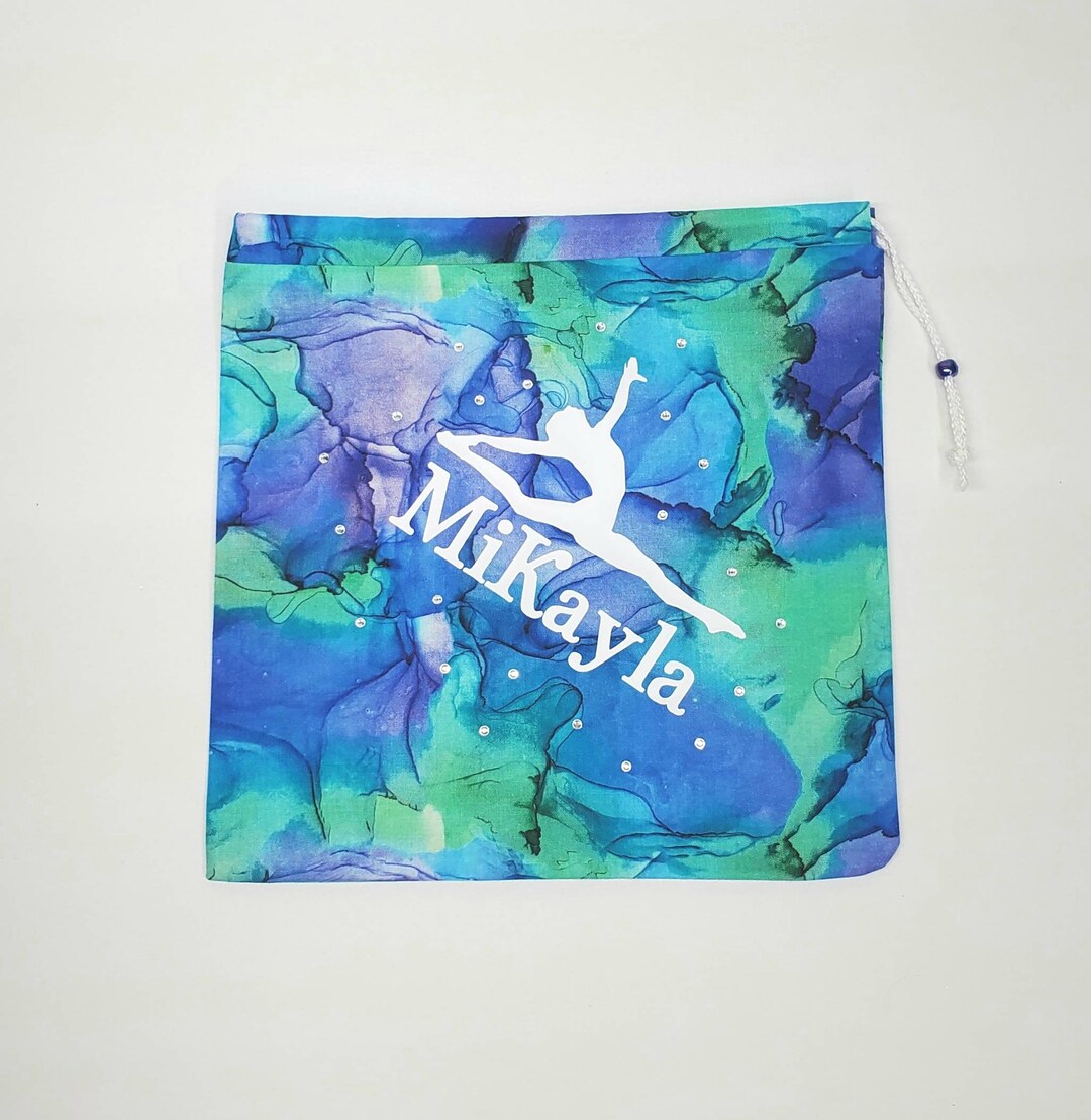 Blue Watercolor Grip Bag- Custom Grip Bag, Gymnastics Grip Bag ...