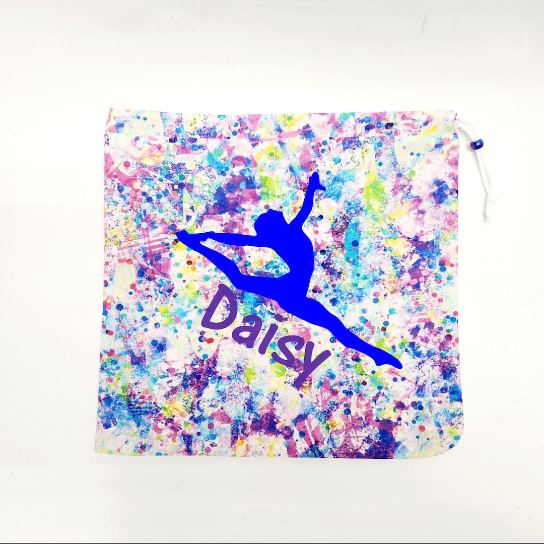 Personalized Grip Bag- Gymnastics Grip Bag, Paint Splatter Grip Bag ...