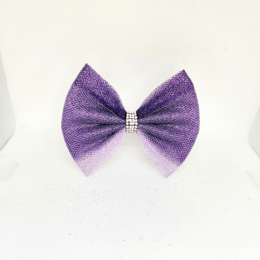 Tulle Hair Bows- Gymnastics Hair Bow, Cheer Hair Bow, Girls Hair Bow ...
