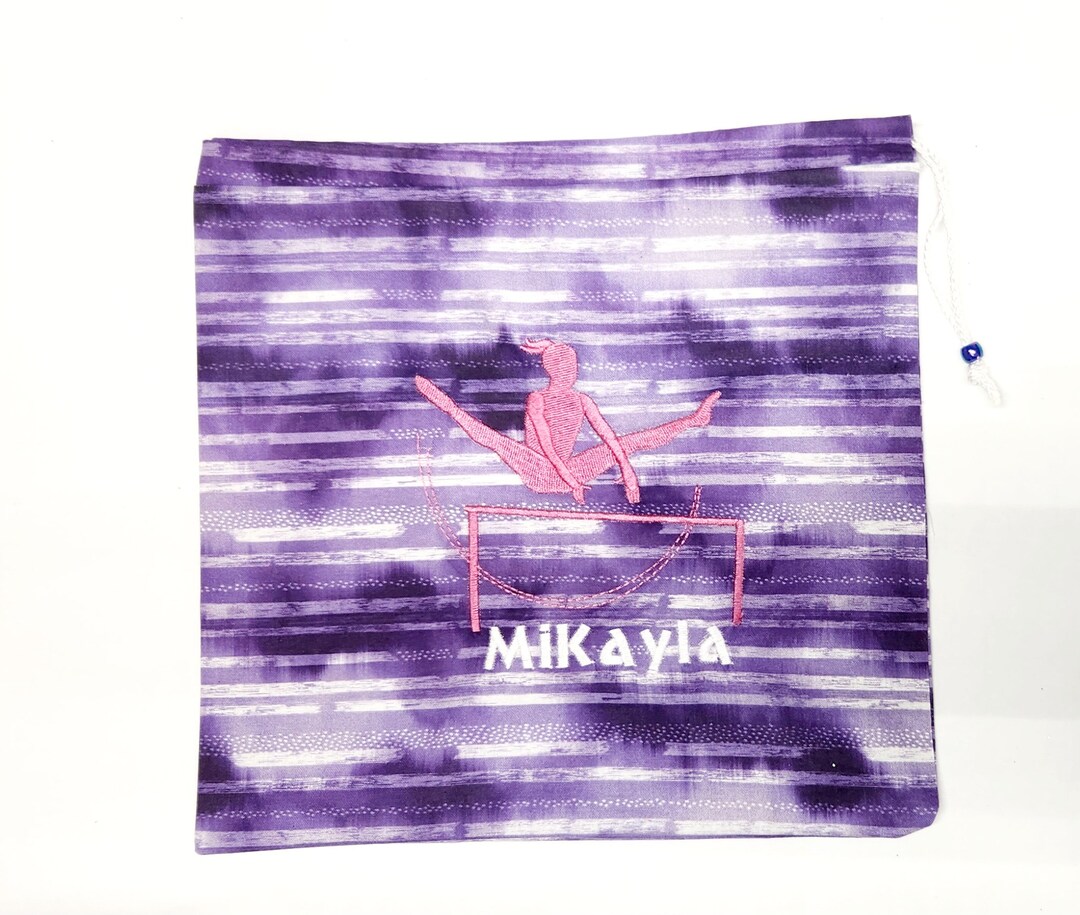 Embroidered Grip Bag- Gymnastics Grip Bag, Gymnast Gift, Custom Grip ...