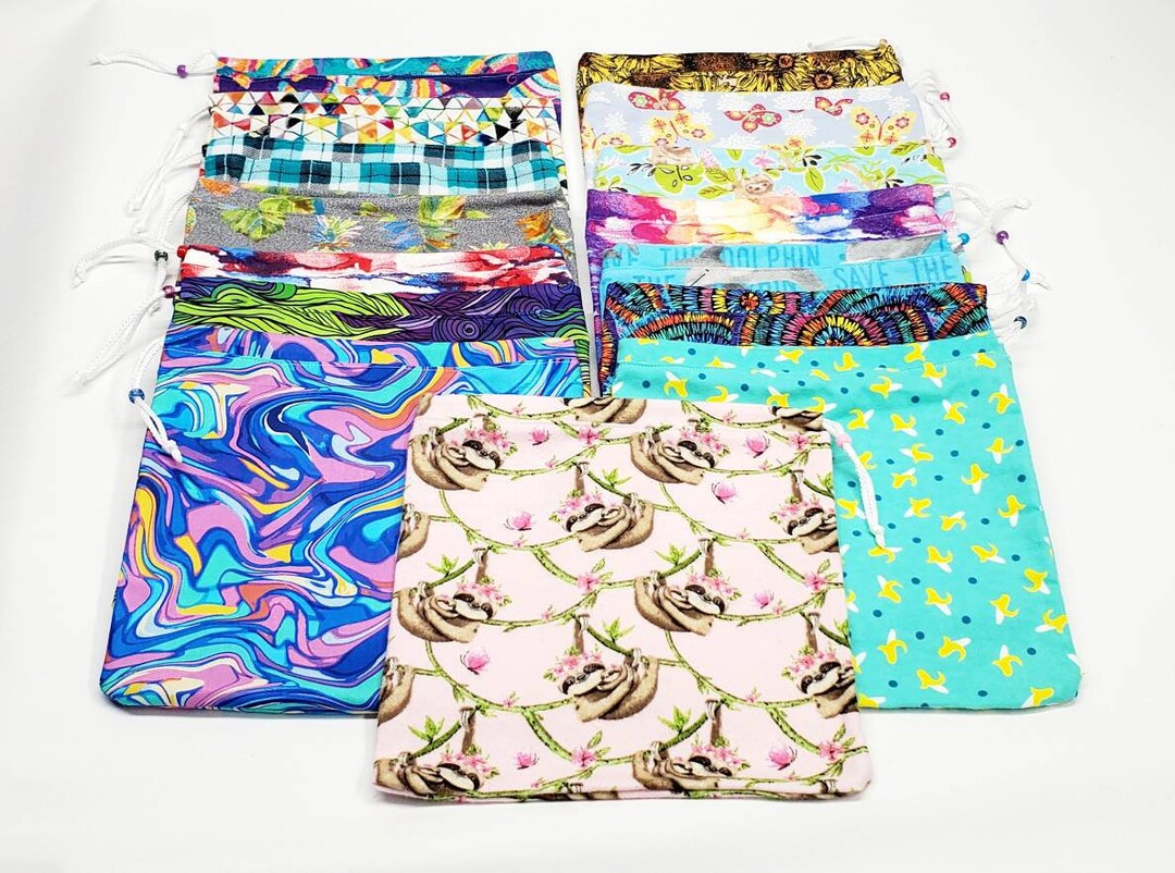 Gymnastics Grip Bag Set: 15 Random Cotton Drawstring Bags - Etsy