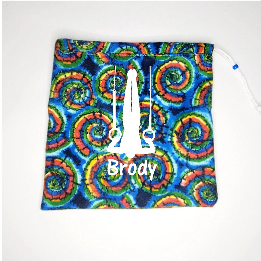 Tie Dye Grip Bag- Boys Gymnastics Grip Bag, Custom Grip Bag, Gymnastics ...