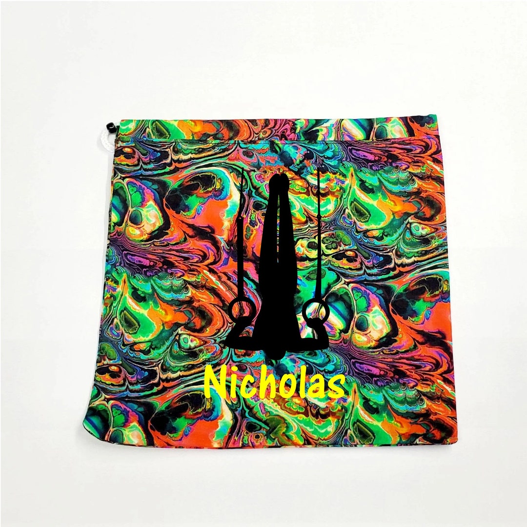 Paint Pour Grip Bag- Boys Gymnastics Grip Bag, Custom Grip Bag ...