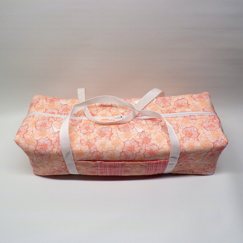 Coral and Orange Floral Tote Bag Cricut Carrying Case Cricut | Etsy