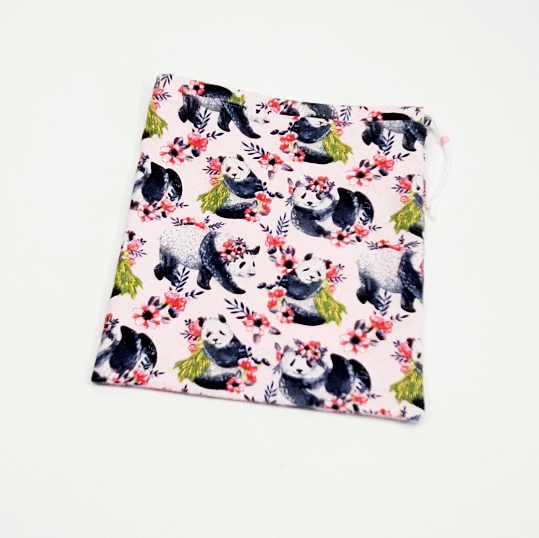 Pink Panda Grip Bag - Gymnastics Grip Bag - Drawstring Bag - Panda Bag ...