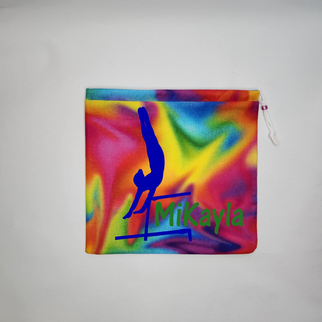 Tie Dye Grip Bag- Gymnastics Grip Bag, Custom Grip Bag, Gymnastics Gift ...
