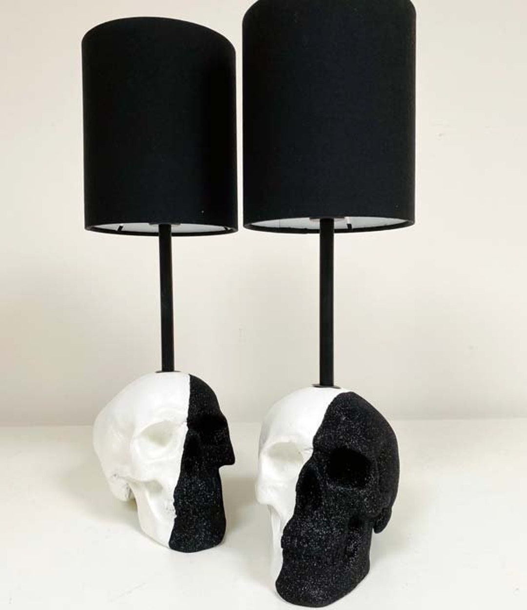 Two Tone Lamp // Skull Decor // Skull Lamp // Handmade by Haus of ...