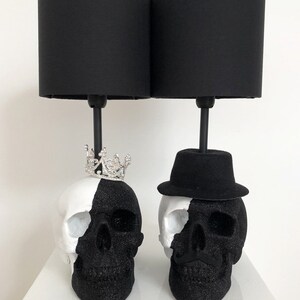 Mr & Mrs Skull Lamp // Skull Decor // Skull Lamp // Handmade by Haus of ...