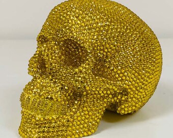 Crystal Rhinestone Skull // Skull Decor | Etsy