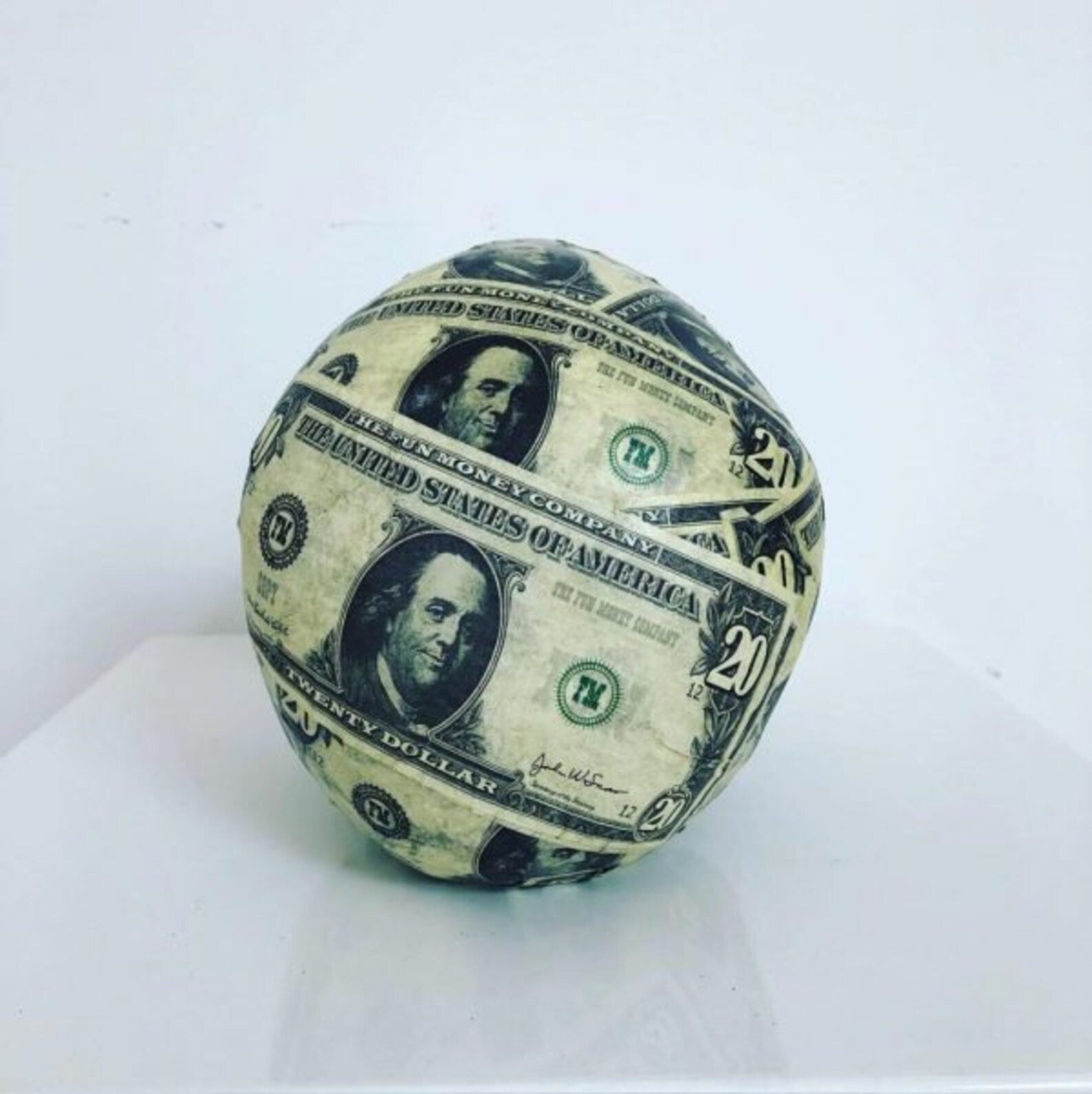 Decoupage Dollar Skull // Skull Decor // Handmade by Haus of Skulls - Etsy