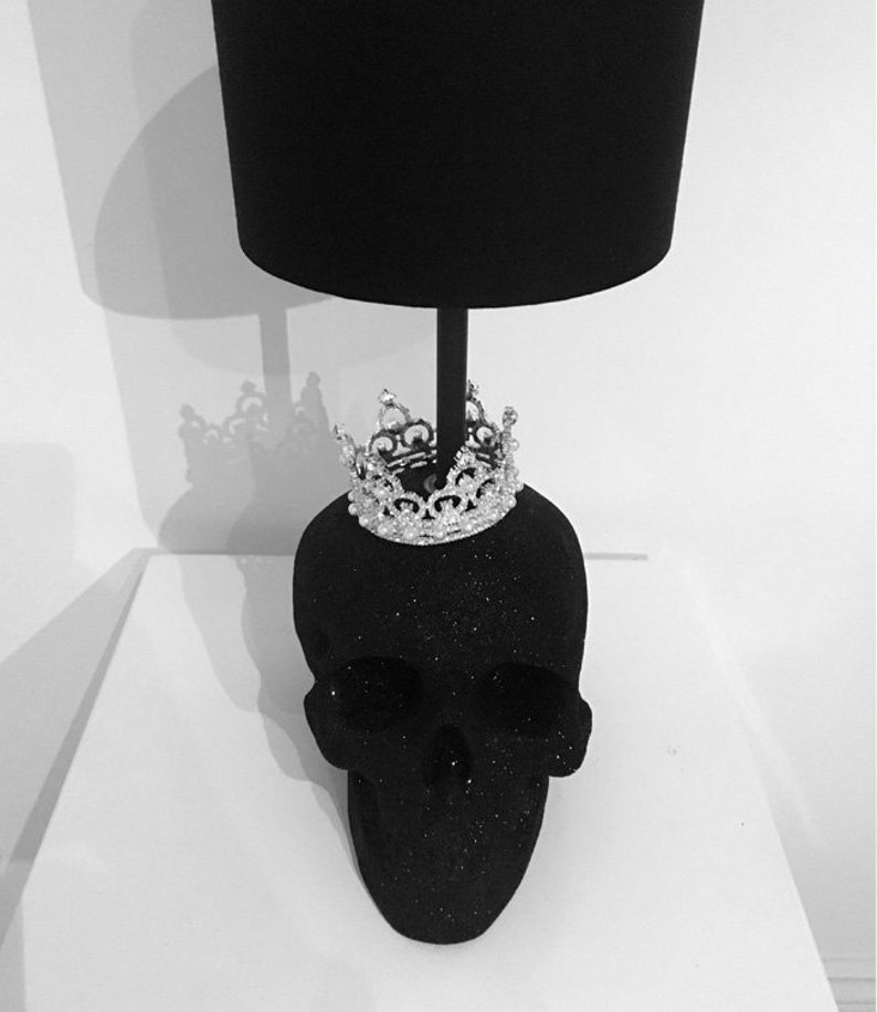 Skull Crown Lamp // Skull Decor // Skull Lamp // Handmade by Haus of ...