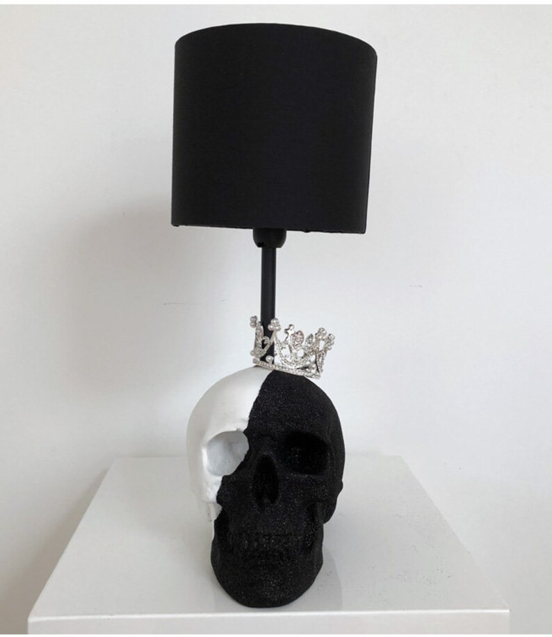 Skull Crown Lamp // Skull Decor // Skull Lamp // Handmade by - Etsy