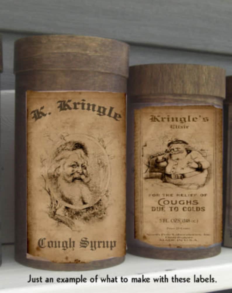 Vintage Primitive Farmhouse Style Labels Instant Download 222 - Etsy