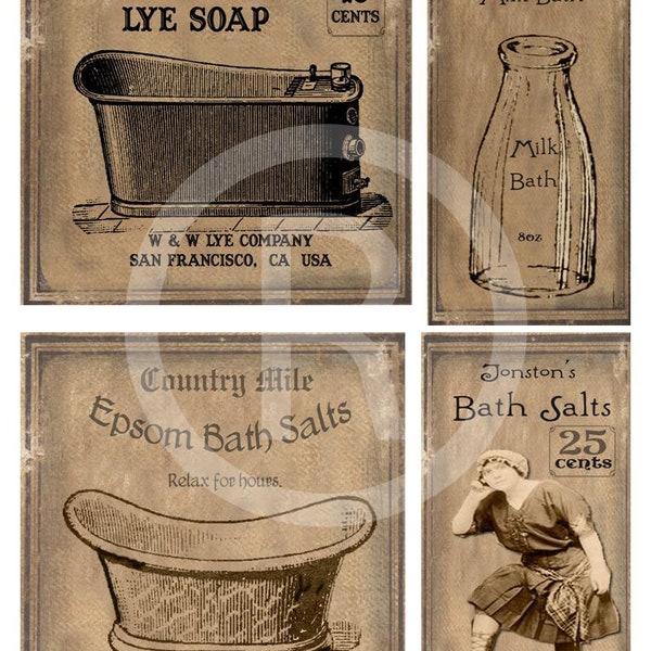 Primitive Jar Labels - Etsy