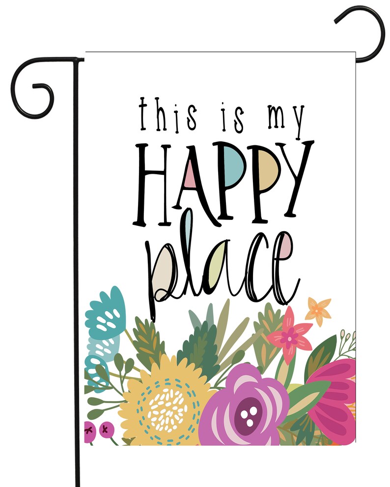 This is My Happy Place Garden Flag G2299 - Etsy