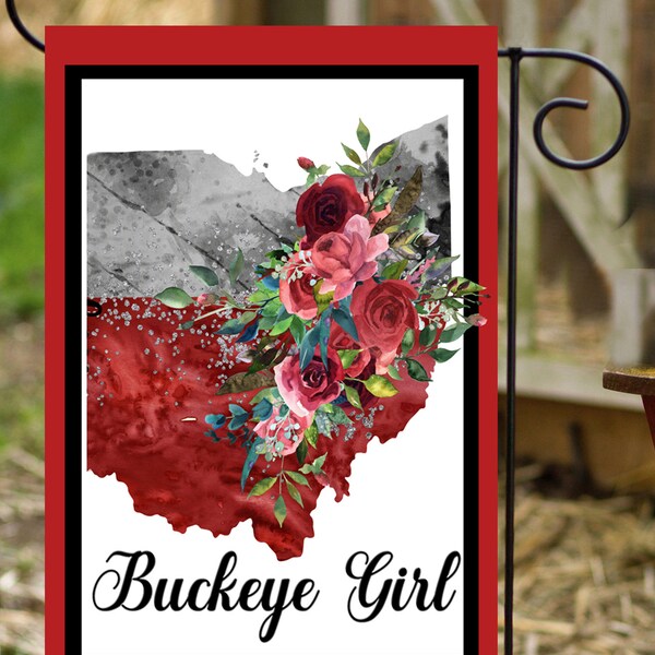 Ohio State Buckeyes Garden Flag - Etsy