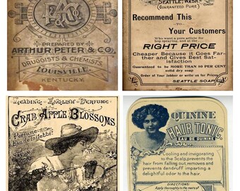 Vintage Primitive Farmhouse Style Labels Instant Download 508 - Etsy