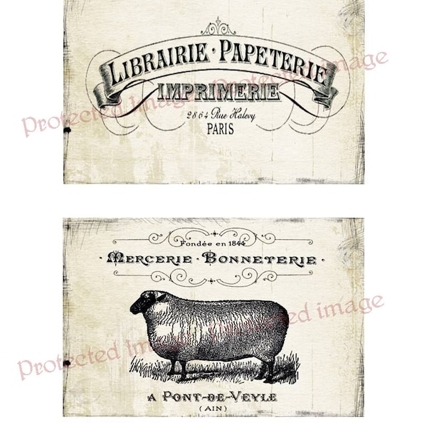 French Labels - Etsy