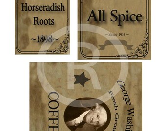 Primitive Labels - Etsy