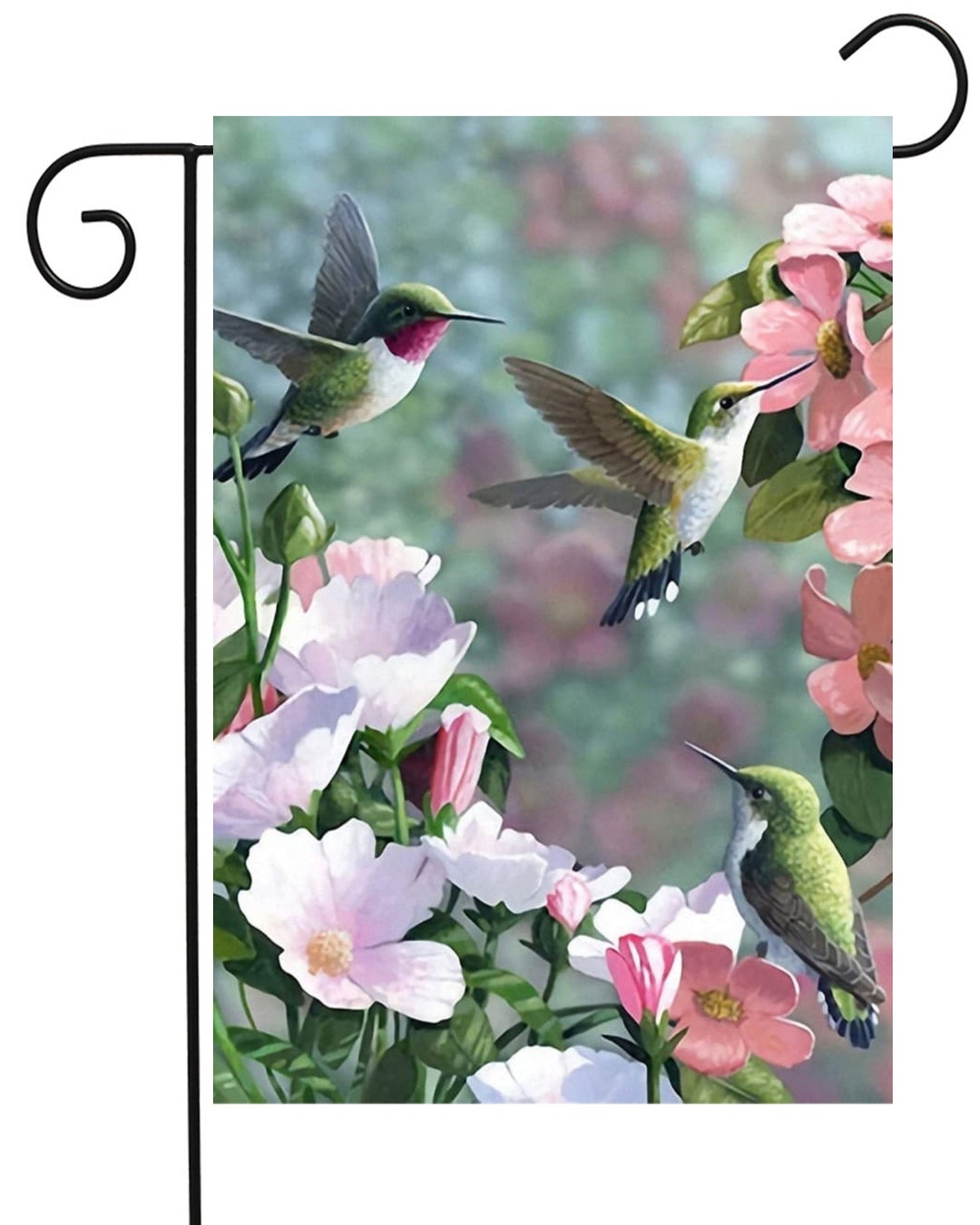 Hummingbirds Garden Flag G2402 - Etsy