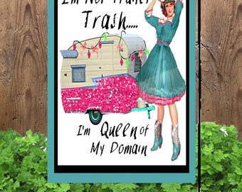 Trailer Trash in Area Warning Sign Garbage Park Signs - Etsy