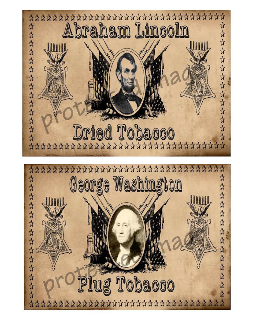 Vintage Primitive Farmhouse Style Labels Instant Download - Etsy