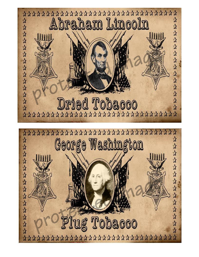 Vintage Primitive Farmhouse Style Labels Instant Download - Etsy