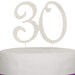 30 Cake Topper, 30th Birthday or Anniversary Party Decorations ...