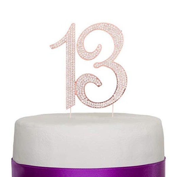13 Cake Topper - Etsy