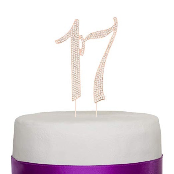 17th Birthday Cake Topper - Etsy