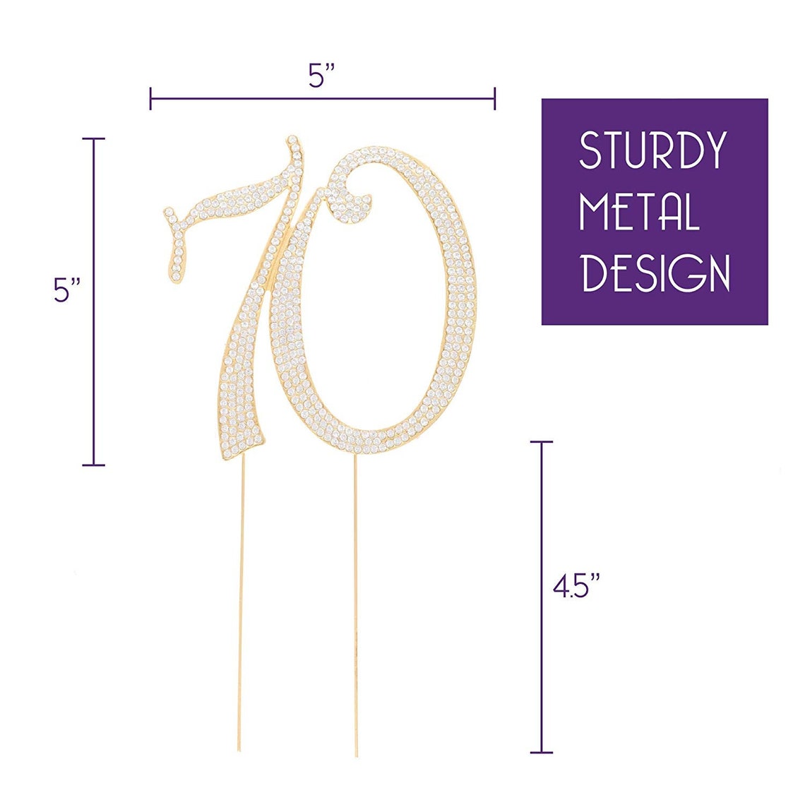 70 Cake Topper 70th Birthday or Anniversary Party | Etsy