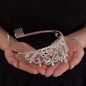 21 Tiara 21st Birthday Party Accessories Supplies, Crown Silver (21 ...