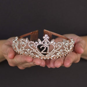 Ella Celebration 21 Tiara 21st Birthday Party Rose Gold Crown, Party ...