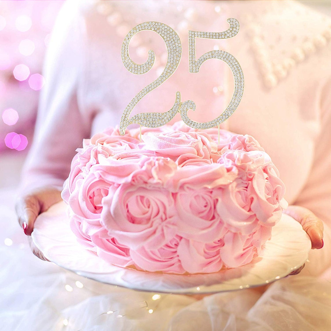 25 Cake Topper 25th Birthday or Anniversary Party | Etsy