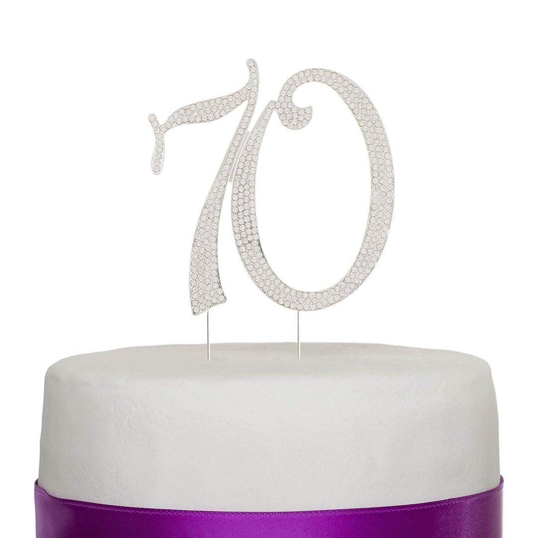 70 Cake Topper 70th Birthday or Anniversary Party - Etsy